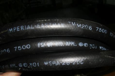 Hydraulic Hose Assy 12 8 7500 Psi X 10 Ft Long With 38 Male Npt