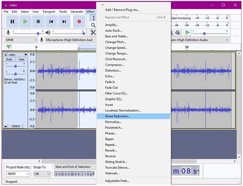 Noise Reduction How To Remove Background Noise In Audacity