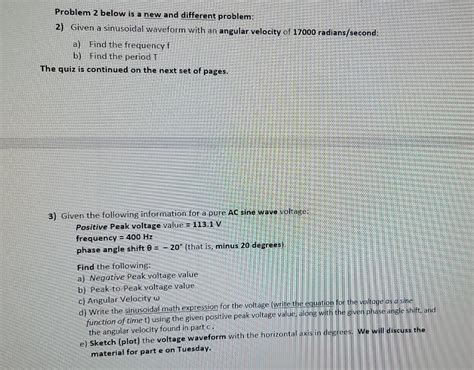 Solved Problem Below Is A New And Different Problem Chegg