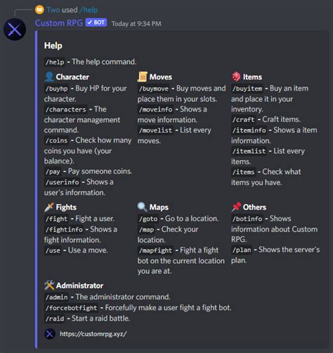 Add Custom Rpg Discord Bot The 1 Discord Bot And Discord App List
