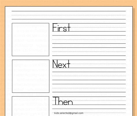 Sequencing Writing Template