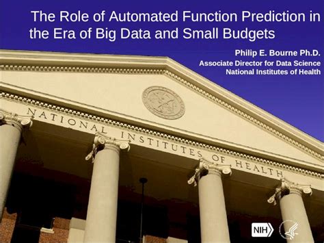 Ppt The Role Of Automated Function Prediction In The Era Of Big Data