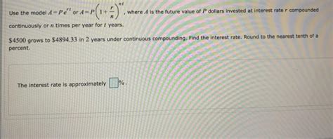solved use the model a pert or a p 1 nr nt where a is the