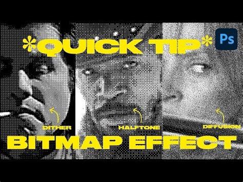 HOW TO CREATE BITMAP PHOTO EFFECT QUICK EASY PHOTOSHOP TUTORIAL Easy Photoshop Easy