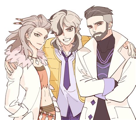 Arven Professor Sada And Professor Turo Pokemon And More Drawn By Pkmnrkgk Danbooru
