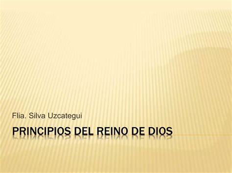 Principios Del Reino De Dios Pptx