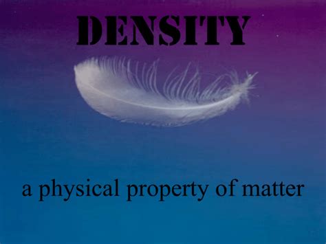 Density