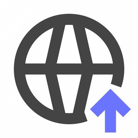 Globe Connection Network Internet Browser Transfer Upload Icon