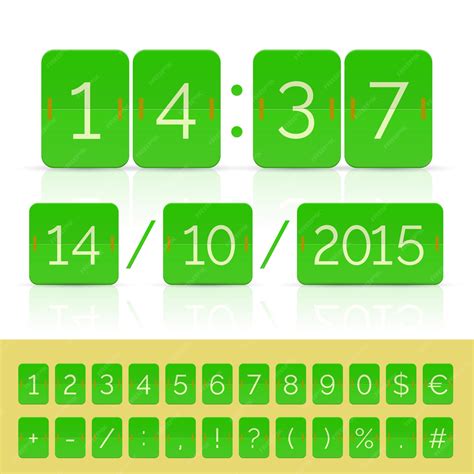 Premium Vector Vector Green Flat Flip Calendar With Week Days And