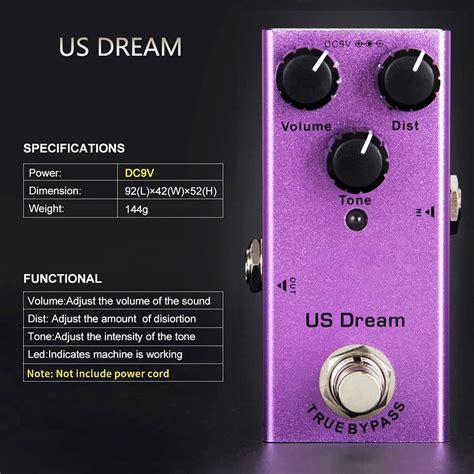 Spring Digital Overdrive And Delay Stompbox Enjoy Rich Distortion And