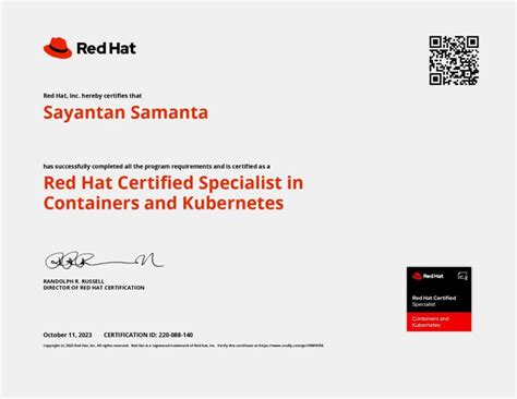 sayantan samanta on linkedin redhat certification containers