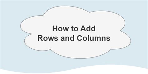 How To Add Rows And Columns Spreadsheet Life Blog