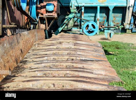 Combine Continuous Track Parts And Elements Of Agricultural Machinery