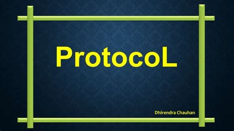 Protocols And Types Of Protocols Pptx