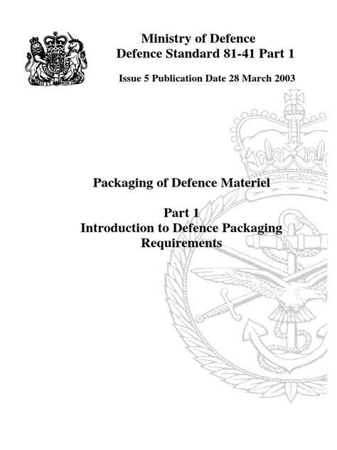 Def Stan 81 41 Part1 5 Pdf Packaging And Labeling Humidity