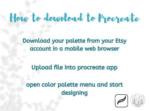Procreate Color Palette Digital Color Palette Ipad Earth Tones Color Palette Color Swatches