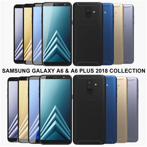 Samsung Galaxy A6 Plus 2018 Levander 3d Model 39 3ds Fbx Max Obj
