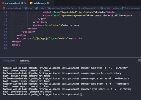 Comando não funciona JavaScript na Web validação de Formulários e HTML Alura Cursos