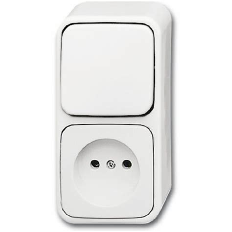 Abb Busch Jaeger Combination Switch Socket Outlet 2cka001642a0159