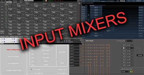 DSP Input Connections And Signal Mixing