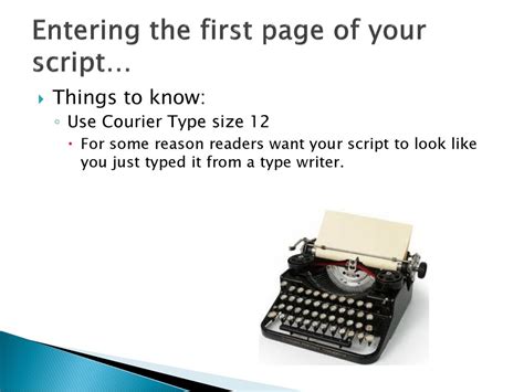 The Script Ppt Download