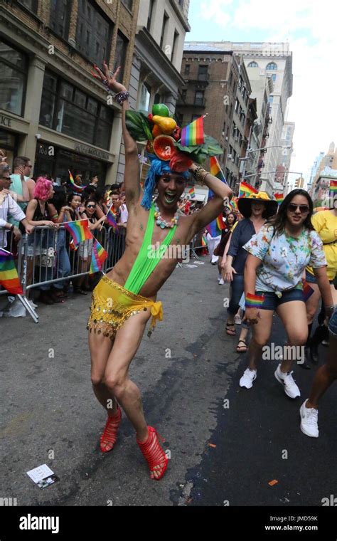 New York City Gay Pride 2017 March In New York City Featuring