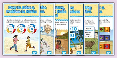 Maths Problem Solving Strategies A Display Poster Twinkl