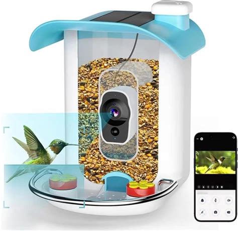 Inovra Plus Intelligent Vogelvoederstation Met Camera Zonne Energie
