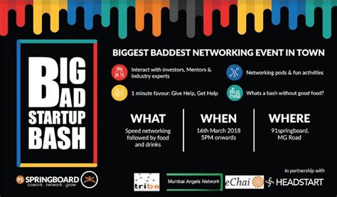 Event Update The Big Bad Startup Bash — Echai Ventures
