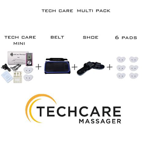 Techcare Mini Tens Massager Belt Shoe 6 Pads — Techcare Massager