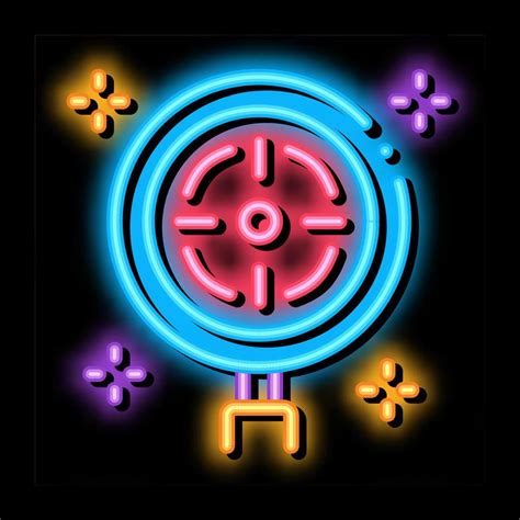 Target Detection Neon Glow Icon Illustration 17789779 Vector Art At Vecteezy