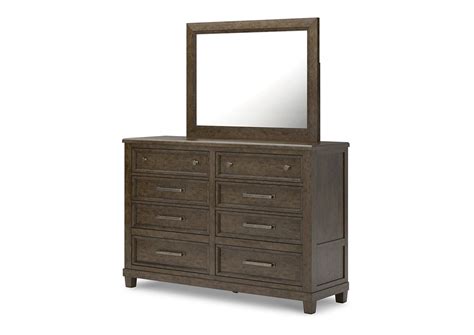 Hillcott King Upholstered Bed With Mirrored Dresser And Chest