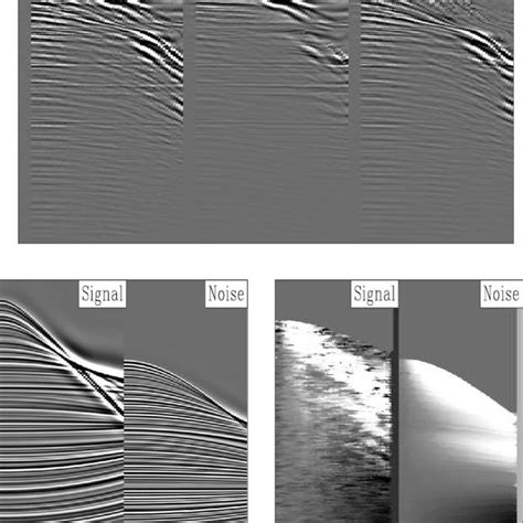 Signalnoise Separation Tested On Mobil Avo Cmp Gather Top Row Left