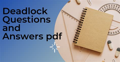 deadlock questions and answers pdf
