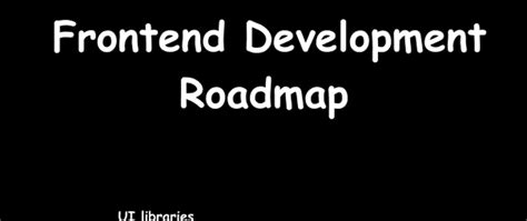 Frontend Development Roadmap DEV Community