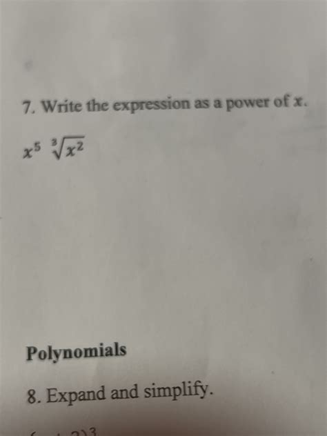 Solved Write The Expression As A Power Of