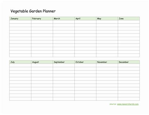 Free Vegetable Garden Planner In Pdf
