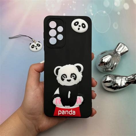 قاب گوشی Galaxy A13 4g سامسونگ سیلیکونی عروسکی برجسته بند آویز دار طرح