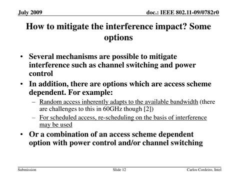 PPT Spatial Reuse And Interference Mitigation In GHz PowerPoint Presentation ID
