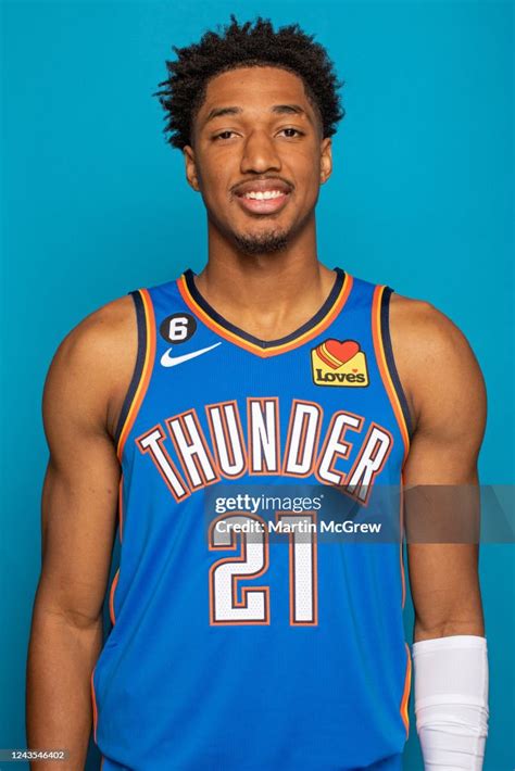 Aaron Wiggins Of The Oklahoma City Thunder Poses For A Head Shot