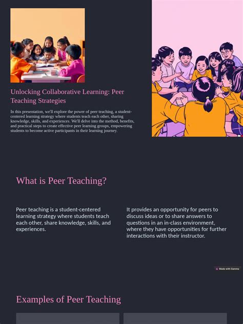 unlocking collaborative learning peer teaching strategies pdf