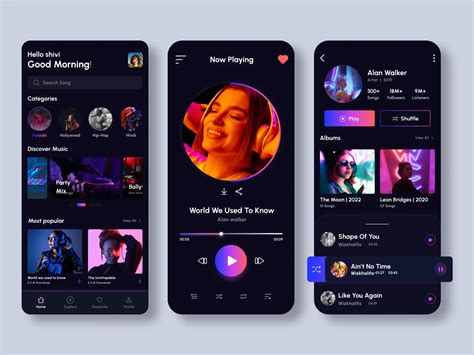 Music App Concept Redesign Bmv System Integration Bmv Si