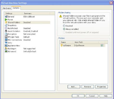 Shared Folders Feature In Vmware Workstation