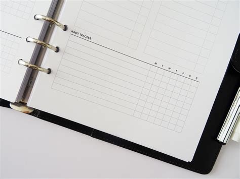 Weekly Planner Insert Grid Lay Out Separate Personal Work To Do S