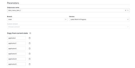 Start Subprocess Action Docs