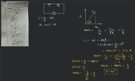 Consider An Ideal Inductor And A Resistor Connected To An Ac Source As Sh