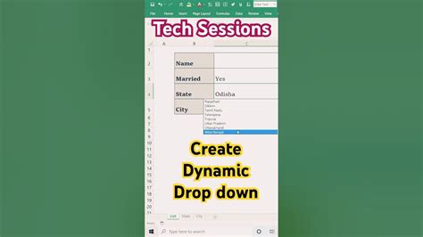 How To Create Dynamic Drop Down In Excel Excel Drop Down Youtube