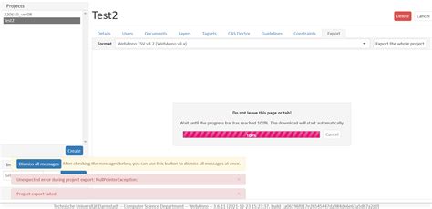 Project Export Failed Happened When The Relation Between Character
