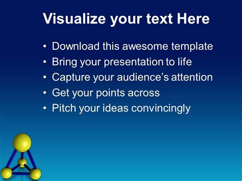 Abstract Model Of Atoms Science Powerpoint Templates Ppt Themes And