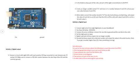 Solved How Would A Program On Arduino Ide Look Like For Each
